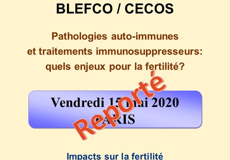 Report de la journée BLEFCO CECOS 15 Mai 2020 à Paris - CECOS